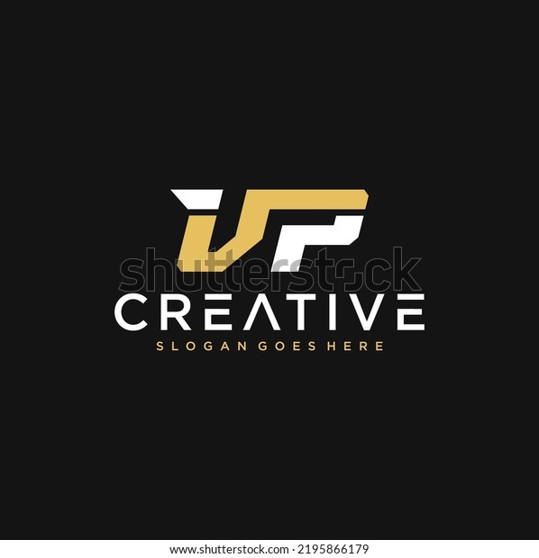 Letter Vp Logo Design Monogram Stock Vector (Royalty Free) 2195866179 ...