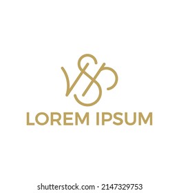Letter Vsp Logo Design Concept Stock Vector (Royalty Free) 2147329753 ...