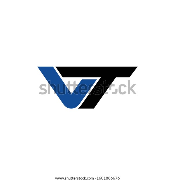 Letter Vt Logo Monogram Vt Icon Stock Vector (Royalty Free) 1601886676