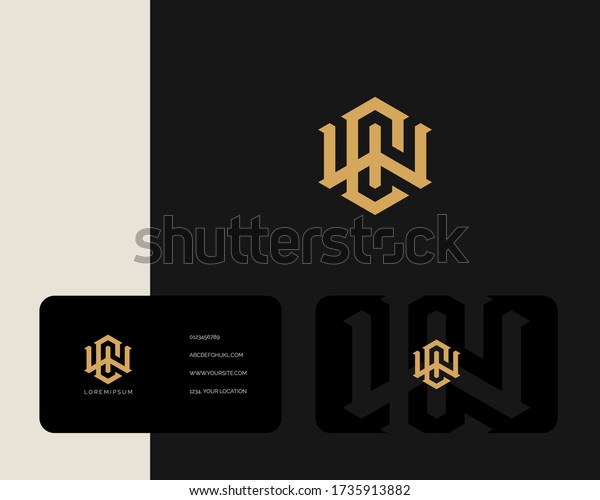 Letter W C Logo Design Business Stock Vector (Royalty Free) 1735913882 ...