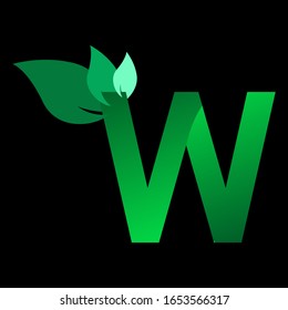 Letter W Fresh Vector Logo Design Stock Vector (Royalty Free ...