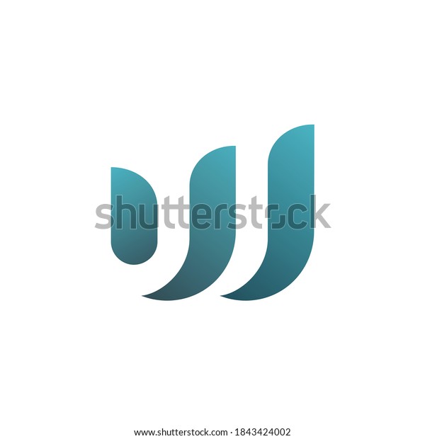 Letter W Graph Logo Design Stock Vector (Royalty Free) 1843424002 ...