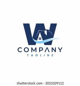 Letter W House Logo Initial Home Stock Vector (Royalty Free) 2021029112 ...
