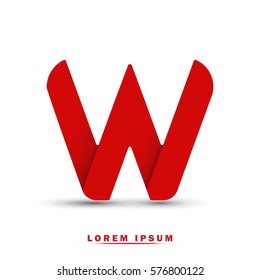 Letter W Icon Logo Template New Stock Vector (Royalty Free) 576800122