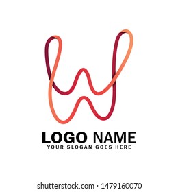 Letter W Infinity Logo Template Infinity Stock Vector (Royalty Free ...