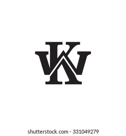 Letter W K Monogram Logo: เวกเตอร์สต็อก (ปลอดค่าลิขสิทธิ์) 331049279 ...