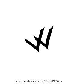 Letter W New Logo Vector Stock Vector (Royalty Free) 1473822905 ...