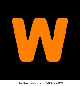 Letter W Sign Design Template Element Stock Vector (Royalty Free ...