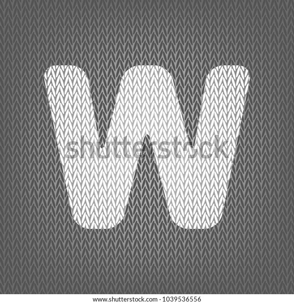 Letter W Sign Design Template Element Stock Vector (Royalty Free ...