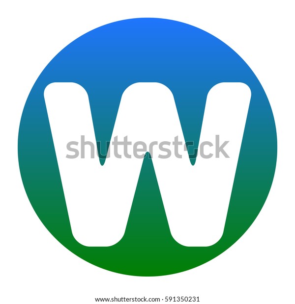Letter W Sign Design Template Element Stock Vector (Royalty Free ...