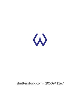 Letter W Simple Hexagon Vector Logo Stock Vector (Royalty Free ...