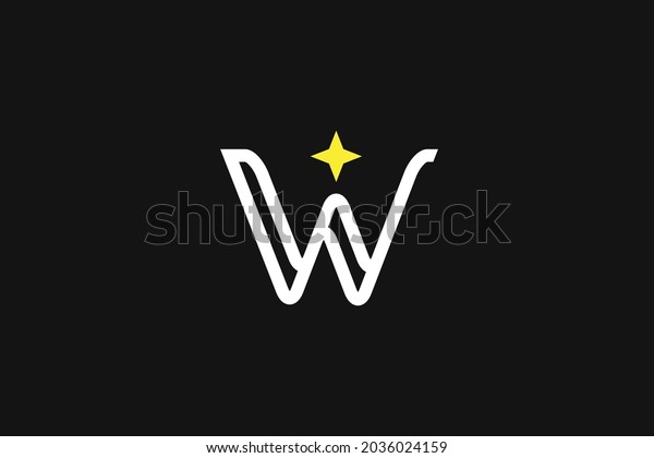 Letter W Star Unique Monogram Logo Stock Vector (Royalty Free ...