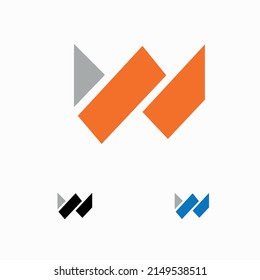 Letter W Symbol Logo Vector Design Stock Vector (Royalty Free ...