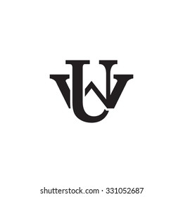 Letter W U Monogram Logo Stock Vector (Royalty Free) 331052687 ...
