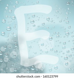 Letter Water Drop Stock Vector (Royalty Free) 160123799 | Shutterstock