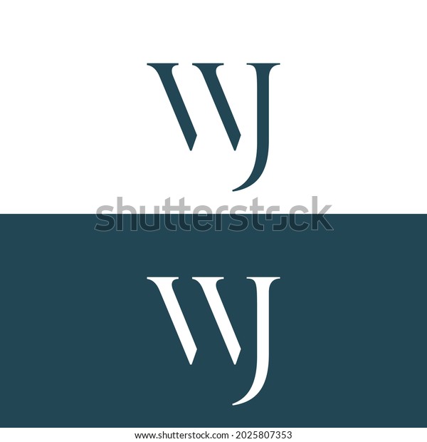 Letter Wj Monogram Logo Suitable Any Stock Vector (Royalty Free) 2025807353
