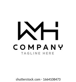 Letter Wmh Simple Logo Design Stock Vector (Royalty Free) 1664108473 ...