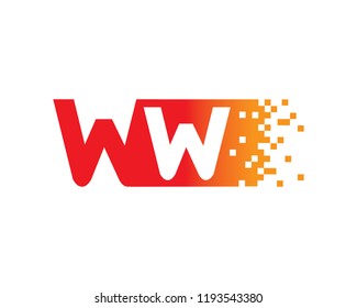 Letter Ww Template Design Vector Emblem Stock Vector (Royalty Free ...
