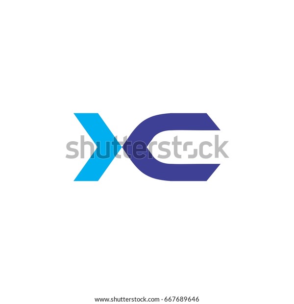 Letter X C Logo Stock Vector (Royalty Free) 667689646 | Shutterstock