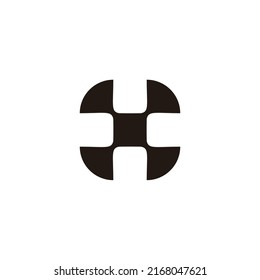 Letter X Diamond Square Geometric Symbol Stock Vector (Royalty Free ...