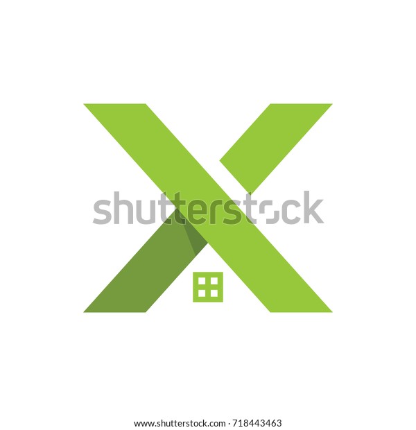 Letter X House Logo Concept Logo Stock Vector (Royalty Free) 718443463 ...