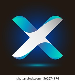Letter X Icon Logo Template New Stock Vector (Royalty Free) 562674994 ...