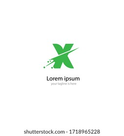 Letter X Logo Concept White Background Stock Vector (Royalty Free ...