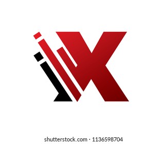 Xk Icon Monogram Letter Text Alphabet Stock Vector (Royalty Free ...