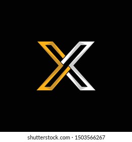 Letter X Outline Creative Modern Logo Stock Vector (Royalty Free ...