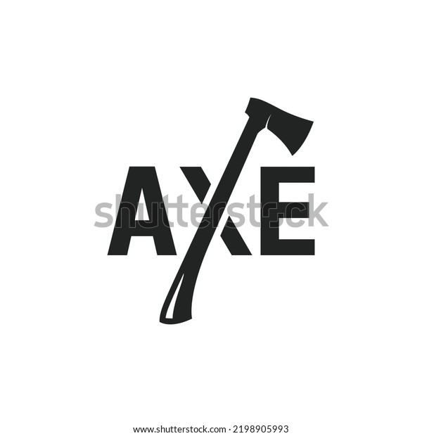 Letter X Shape Ax On Text Stock Vector (Royalty Free) 2198905993 ...