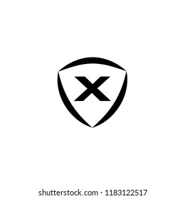 Letter X Shield Logo Design Stock Vector (Royalty Free) 1183122517 ...