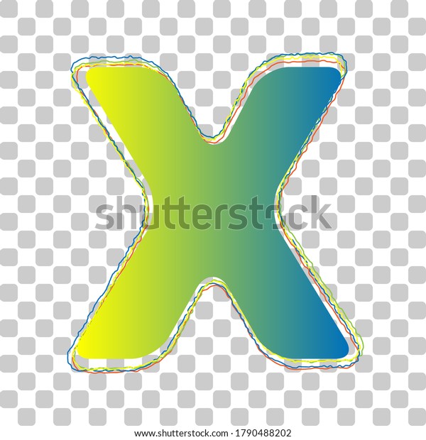 Letter X Sign Design Template Element Stock Vector (Royalty Free ...