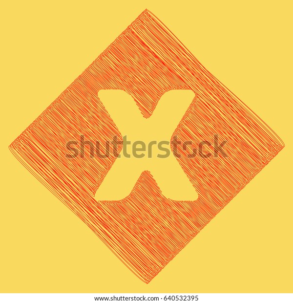 Letter X Sign Design Template Element Stock Vector (Royalty Free ...