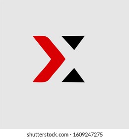 Letter X Simple Logo Art Stock Vector (Royalty Free) 1609247275 ...