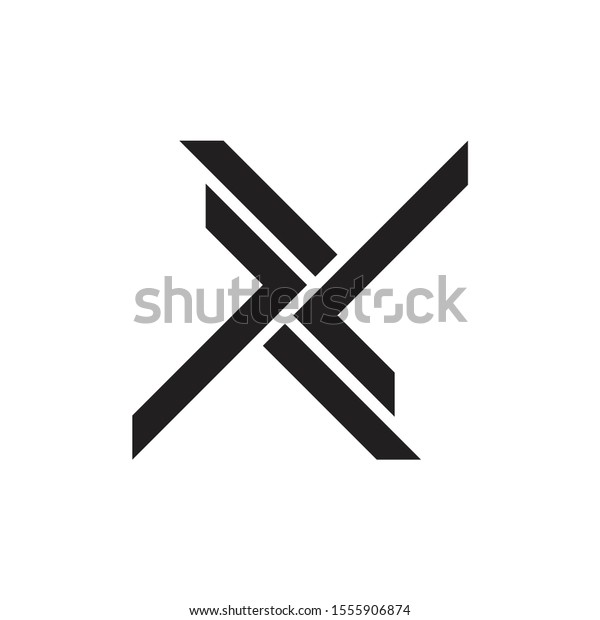 Letter Xl Simple Geometric Logo Vector Stock Vector (Royalty Free ...