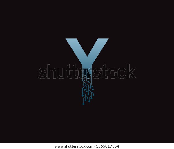 Letter Y Digital Network Logo Icon: เวกเตอร์สต็อก (ปลอดค่าลิขสิทธิ์ ...