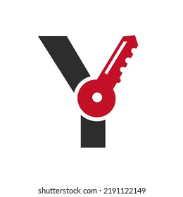 Letter Y Key Logo Combine House Stock Vector (Royalty Free) 2191122149 ...