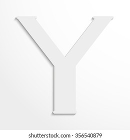 Letter Y Latin Alphabet Vector Illustration Stock Vector (Royalty Free ...