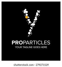 Letter Y Logo Yellow Dot Highlighted Stock Vector (Royalty Free ...