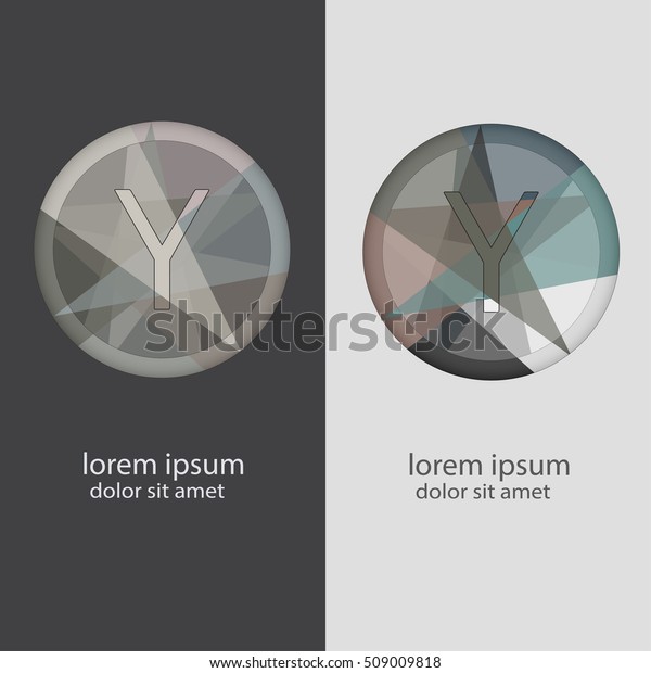 Letter Y Multiple Color Combinationsvector Illustration Stock Vector ...