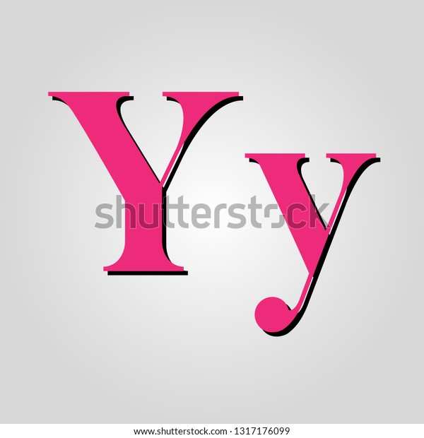 Letter Y Pink Stock Vector (Royalty Free) 1317176099 | Shutterstock