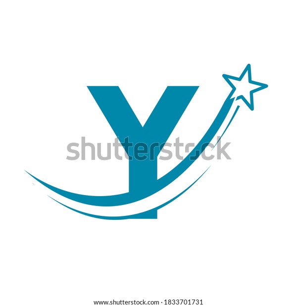 Letter Y Star Logo Design Template Stock Vector (Royalty Free ...