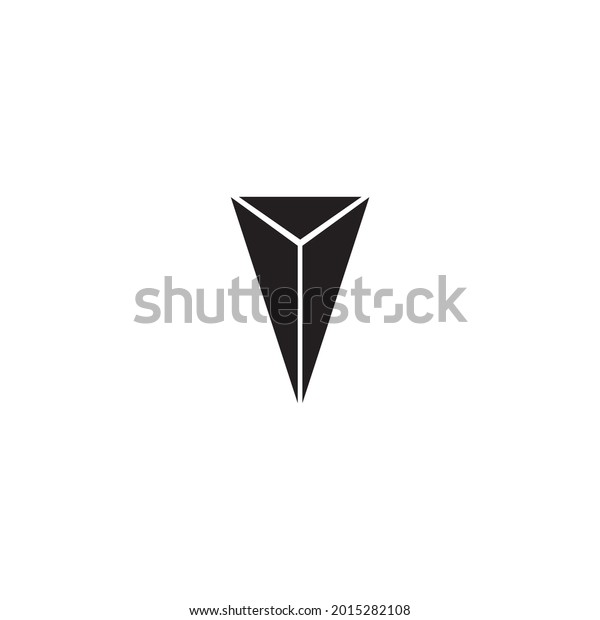 Letter Y Triangle Simple Symbol Logo Stock Vector (Royalty Free ...