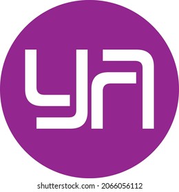 Letter Ya Logo Design No Background Stock Vector (Royalty Free ...