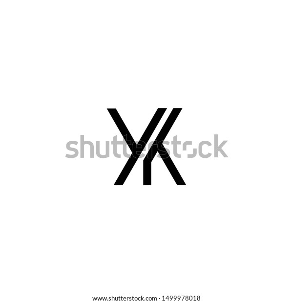 Letter yk logo icon vector. Letter yk logo icon vector.