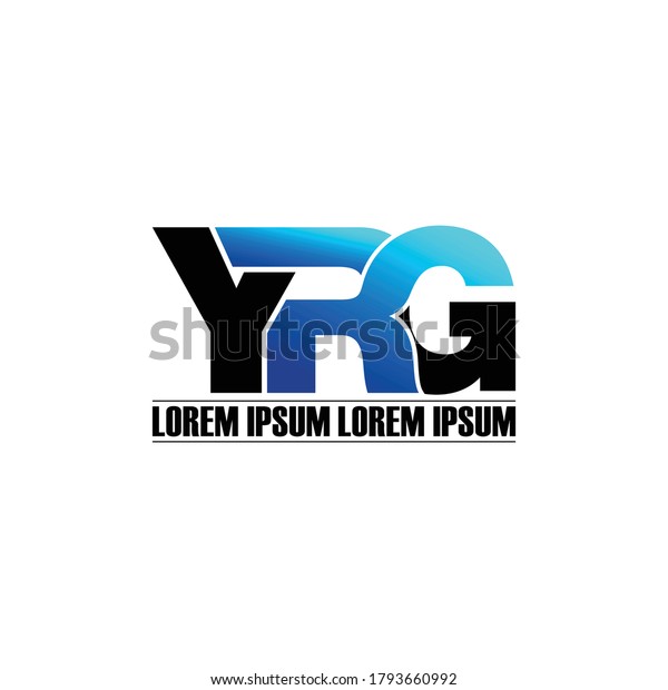 Letter Yrg Monogram Logo Design Stock Vector (Royalty Free) 1793660992 ...