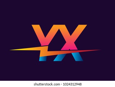 Letter Yx Logo Lightning Icon Letter Stock Vector (Royalty Free ...