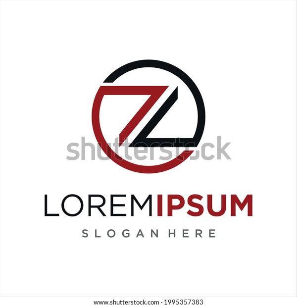 Letter Z Circle Logo Design Concept Stock Vector (Royalty Free ...
