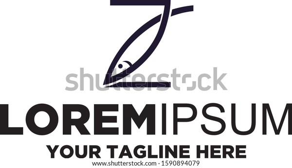 Letter Z Fish Logo Template Stock Vector (Royalty Free) 1590894079 ...