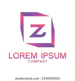Letter Z Line Logo Designcreative Minimal Stock Vector (Royalty Free ...